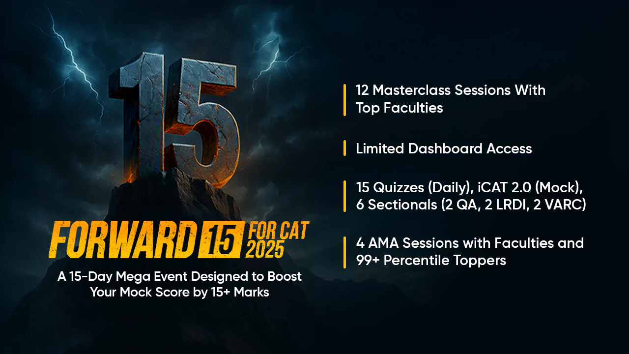 CAT 2026 Forward 15 - iQuanta