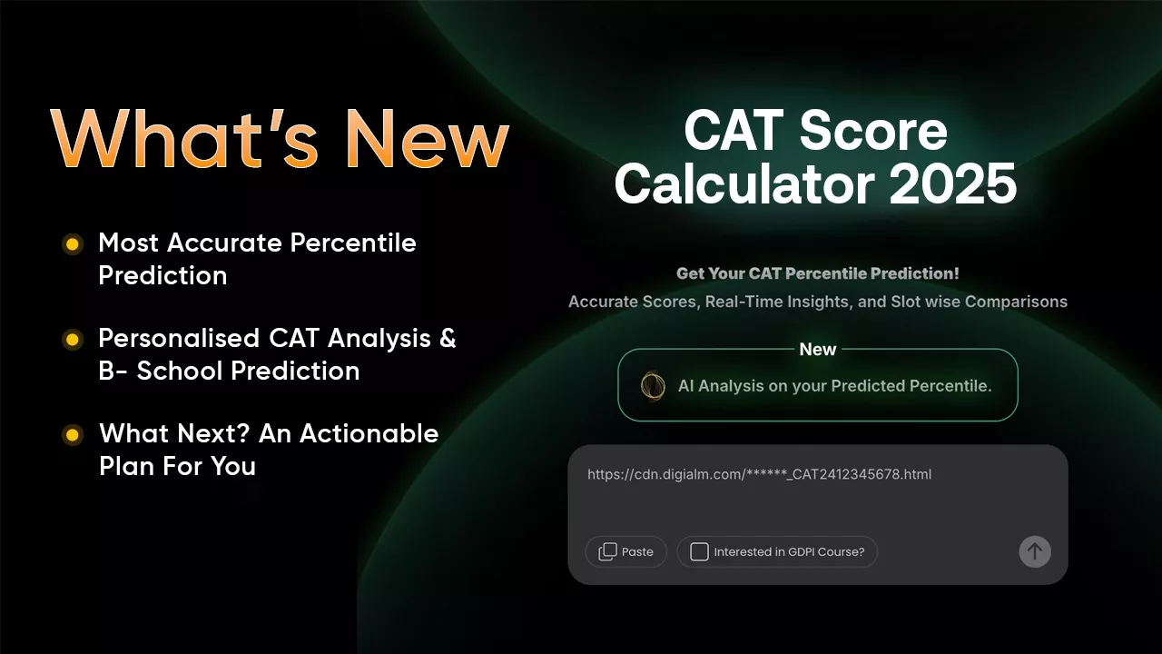 CAT Score Calculator 2025 : Predict Your CAT Percentile