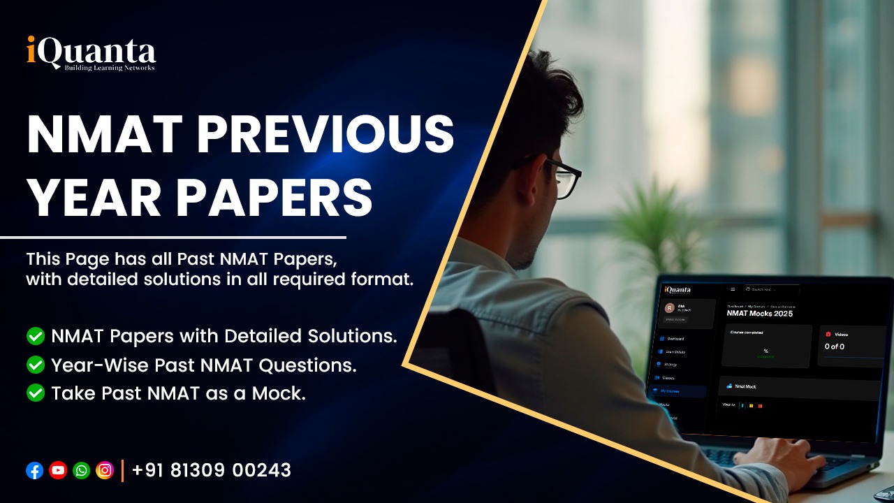 NMAT Previous Year Question Papers 2015–2025 | iQuanta