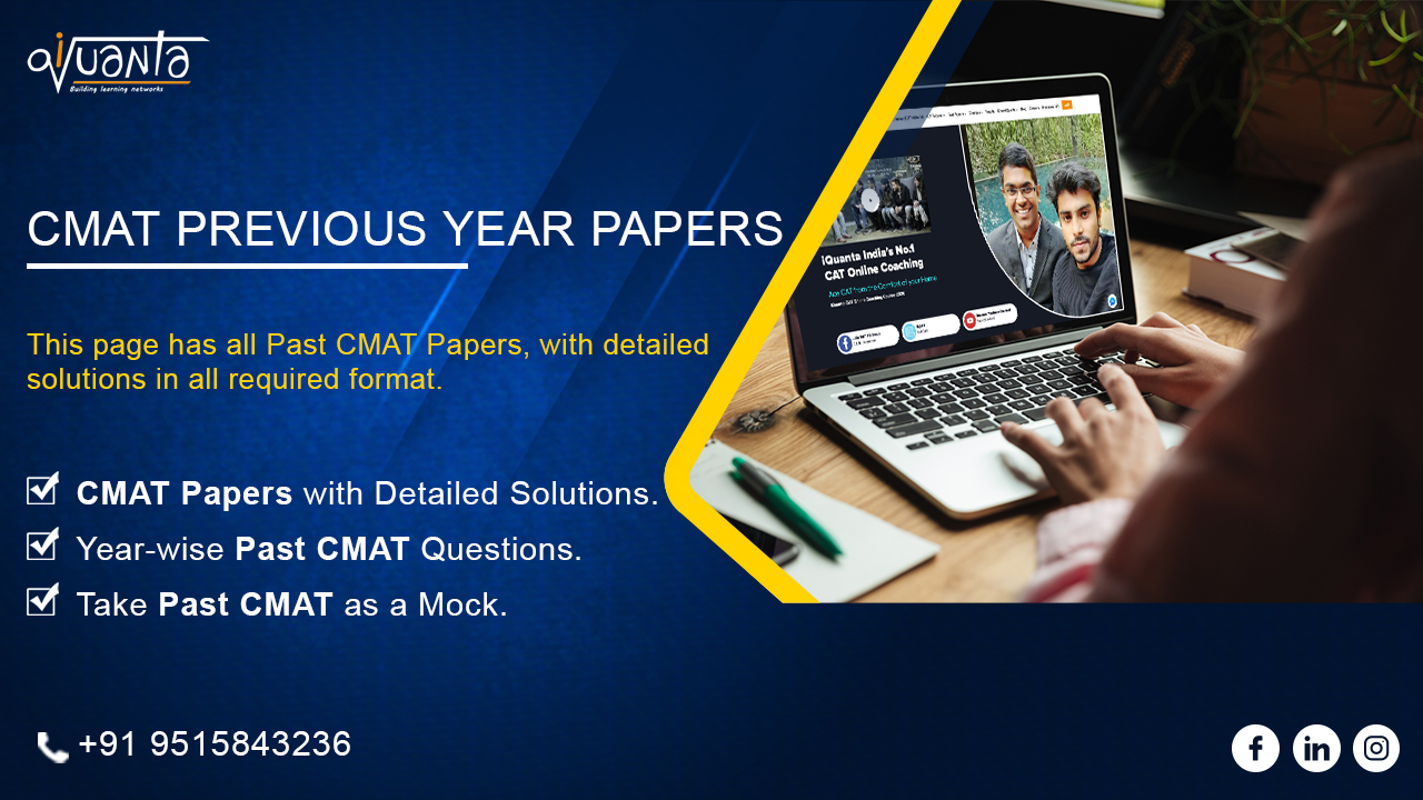 CMAT Previous Year Papers - iQuanta